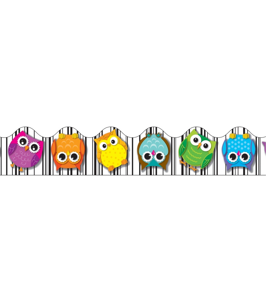 Colorful Owls Birthday Bulletin Board Set Teachers Bazaar
