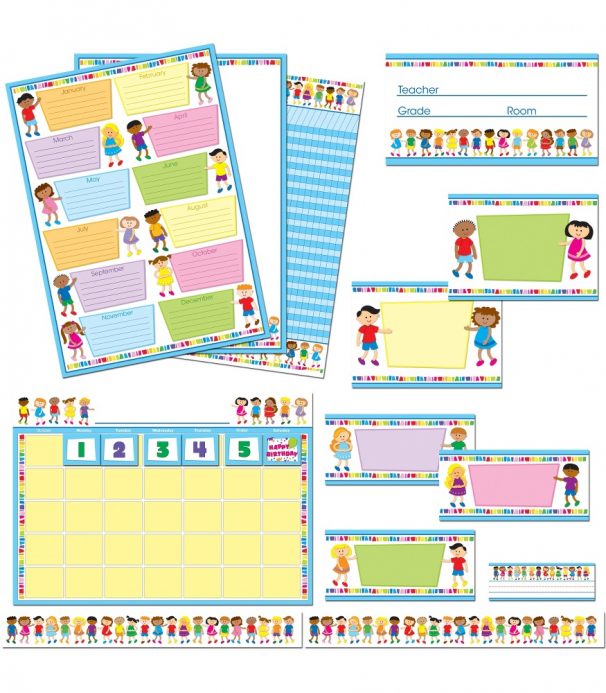 Kids Classroom Collection Bulletin Board Set - Teachers Bazaar ...
