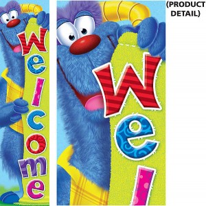 Welcome (Furry Friends®) 5 Foot Banner - Teachers Bazaar : Teachers Bazaar