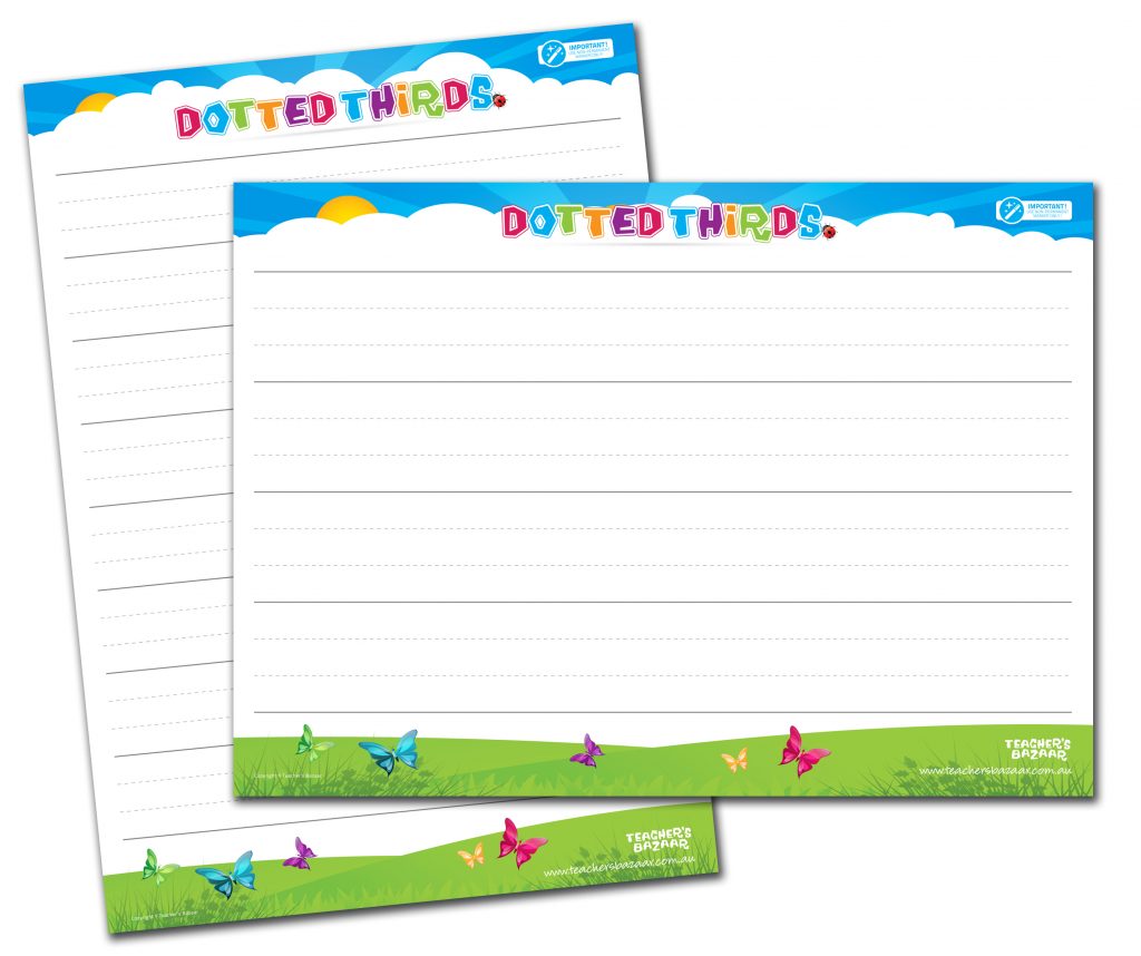 Dotted Thirds Laminated Poster Whiteboard Marker Friendly - Teachers ...