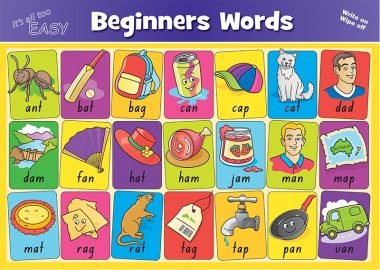Beginners Words Placemat - Teachers Bazaar : Teachers Bazaar