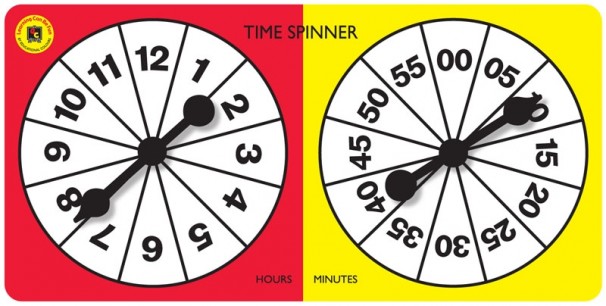 Time Spinner 5 Pkt - Teachers Bazaar : Teachers Bazaar