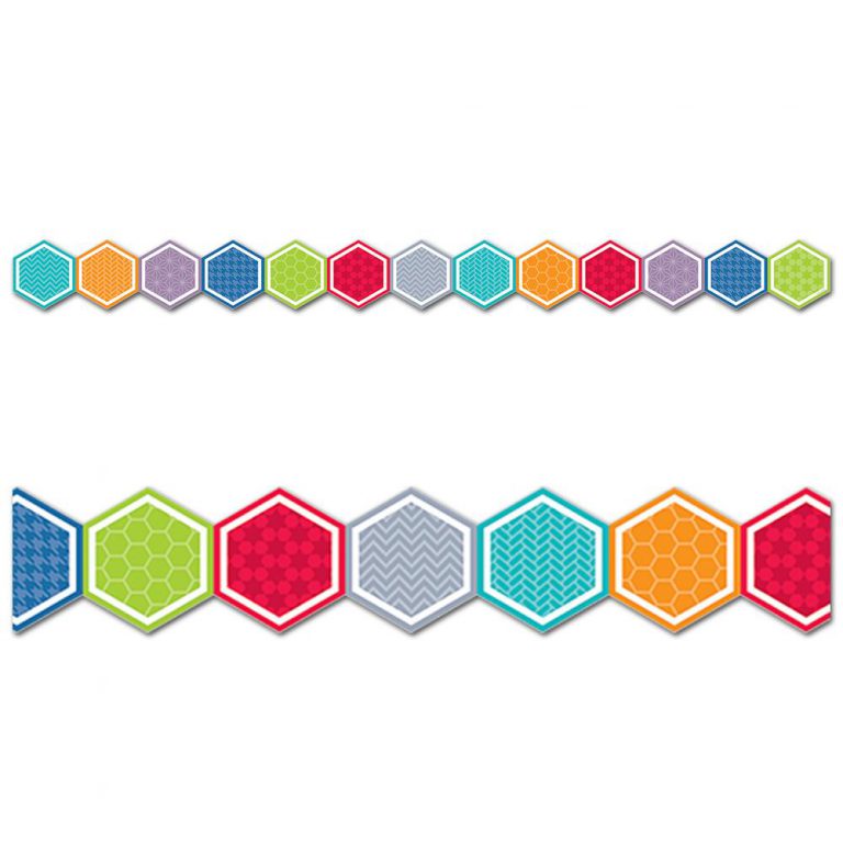 Hexagons Border - Teachers Bazaar : Teachers Bazaar