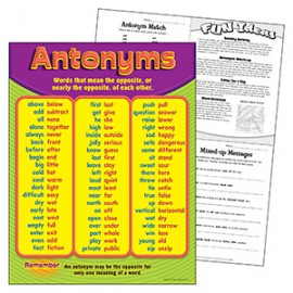 Antonyms Learning Chart - Teachers Bazaar : Teachers Bazaar