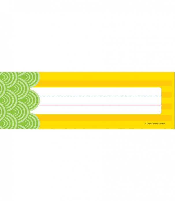 Lemon Lime Nameplates - Teachers Bazaar : Teachers Bazaar