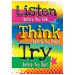 Listen Think Try Chart - Teachers Bazaar : Teachers Bazaar