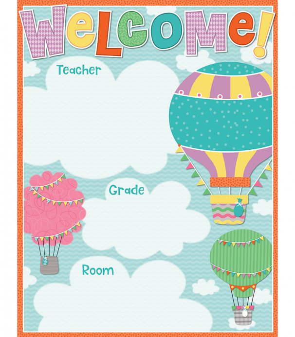 Up and Away Welcome Chart - Teachers Bazaar : Teachers Bazaar
