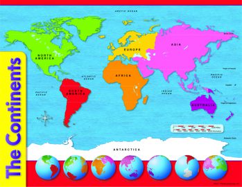 Continents Chart - Teachers Bazaar : Teachers Bazaar