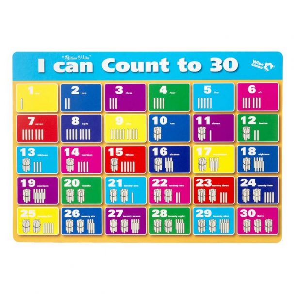 I Can Count To 30 Placemat - Teachers Bazaar : Teachers Bazaar