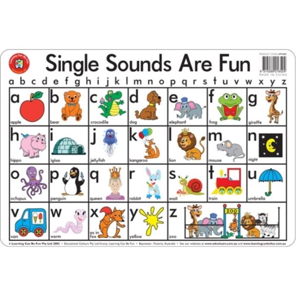 Single Sounds Are Fun Placemat - Teachers Bazaar : Teachers Bazaar