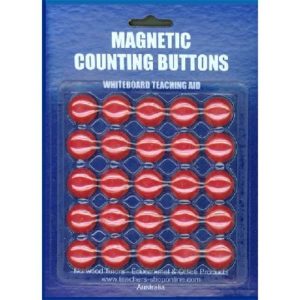 Magnetic Counters 25 Pk Red - Teachers Bazaar : Teachers Bazaar