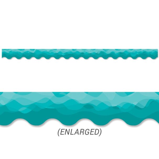 Teal Waves Borders - Teachers Bazaar : Teachers Bazaar