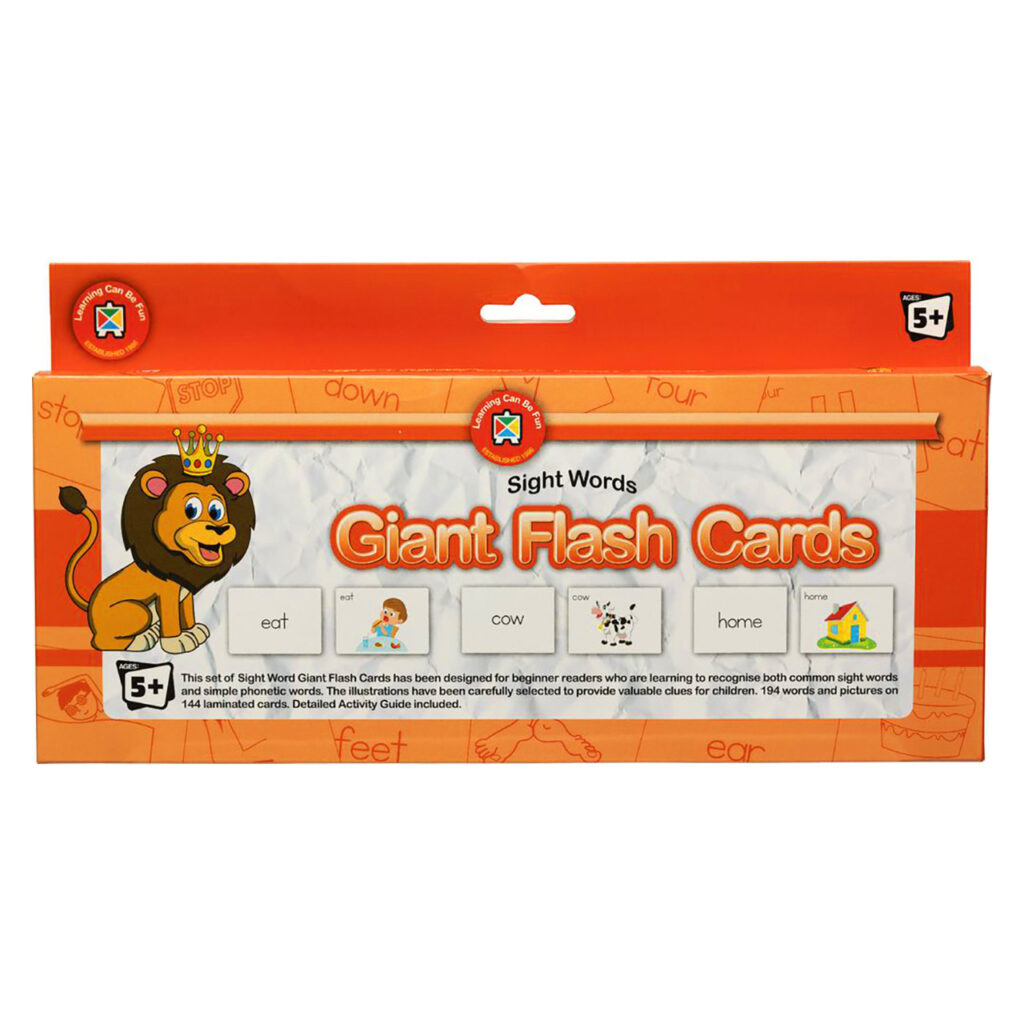 Sight Words Giant Flash Cards - Teachers Bazaar : Teachers Bazaar